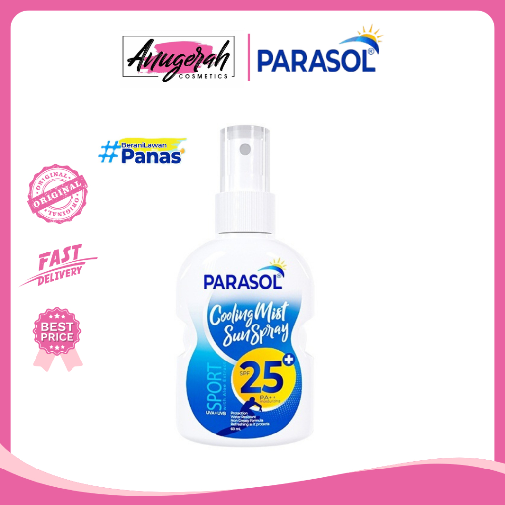 Parasol Cooling Mist Sun Spray Sunscreen SPF25 PA++ 50ml - Refreshing ...