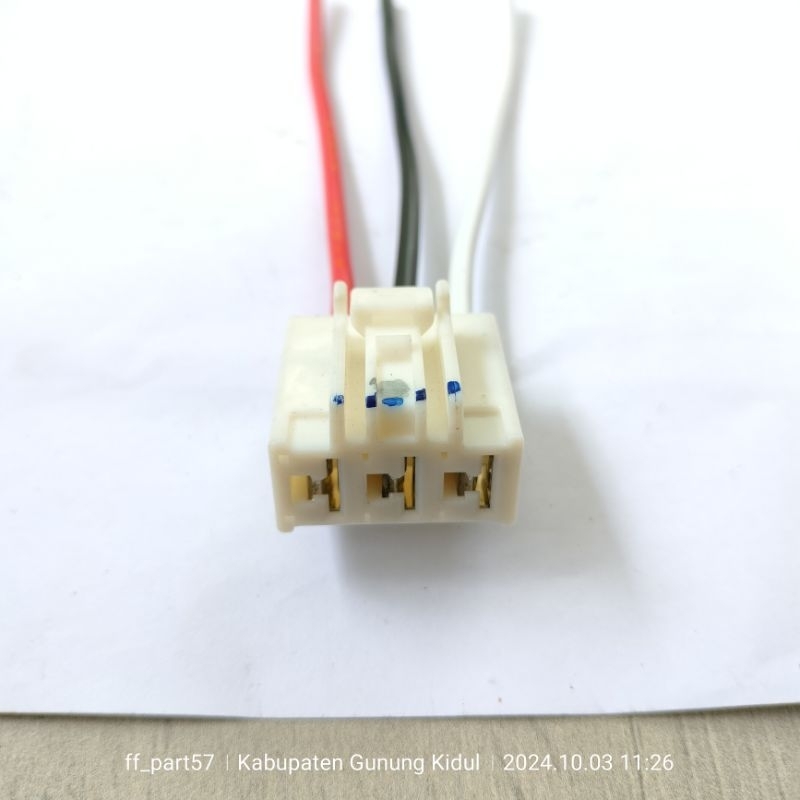 Cable socket spool kiprok ECU ECM ACG pin 3 female YAMAHA FI new Nmax ...