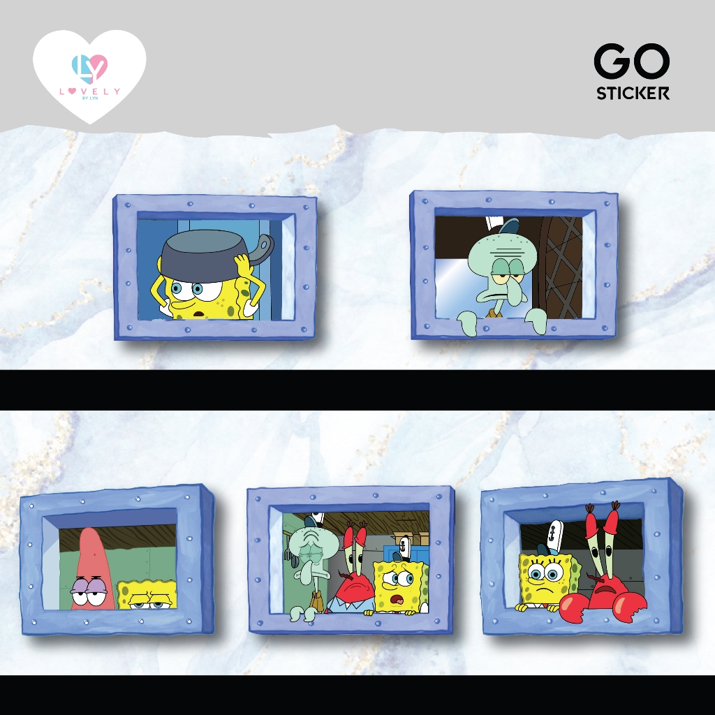 A4 Laptop Sticker, Wall, Room Spongebob Patrick Squidward | Shopee ...