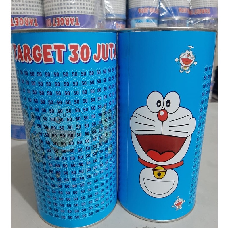 Doraemon Piggy Bank TARGET 3 Million DORAEMON SPONGEBOB Characters Open ...