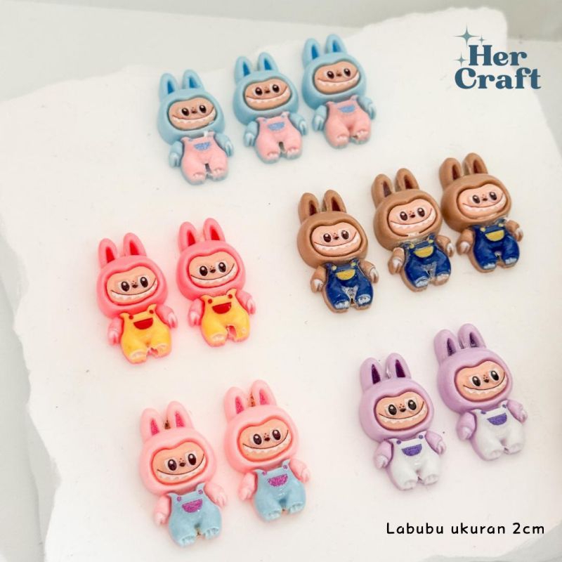 Hercraft - Labubu dove resin and Labubu GID translucent hole - 12pcs ...