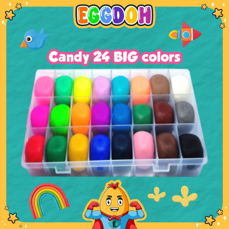 Candy 24 Big Color Complete, edible 24 Complete colors (25 gr/doh) | Shopee Philippines