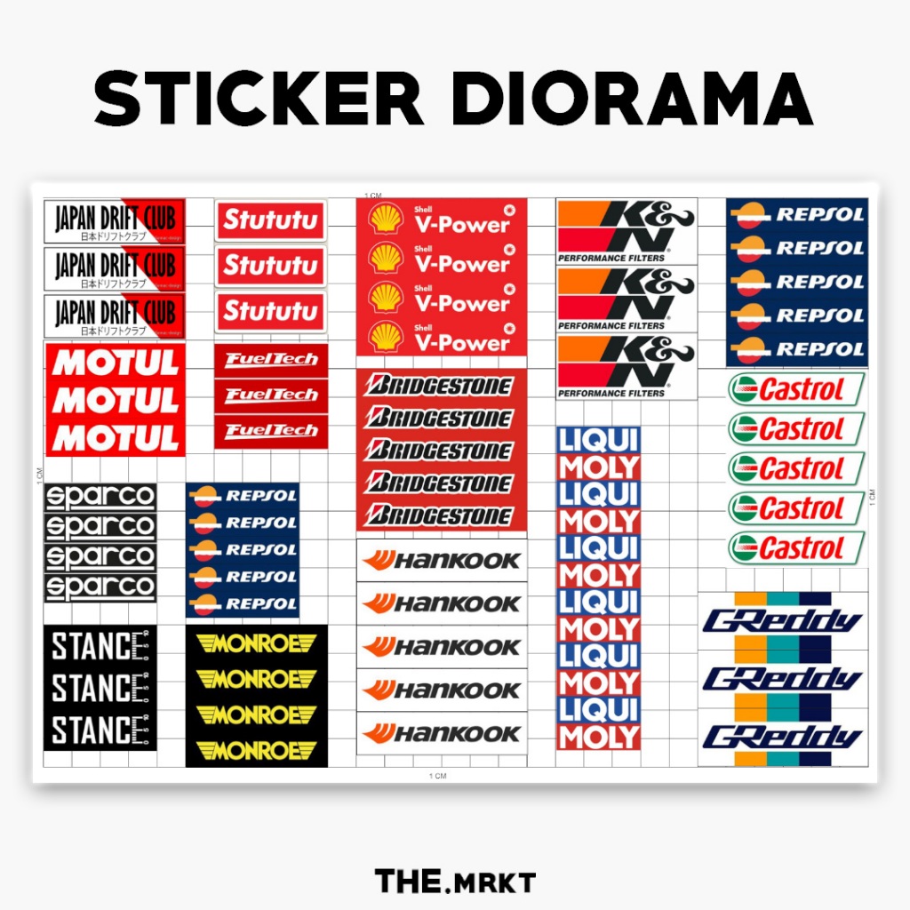 Diorama Sticker A - A4 Size | Shopee Philippines