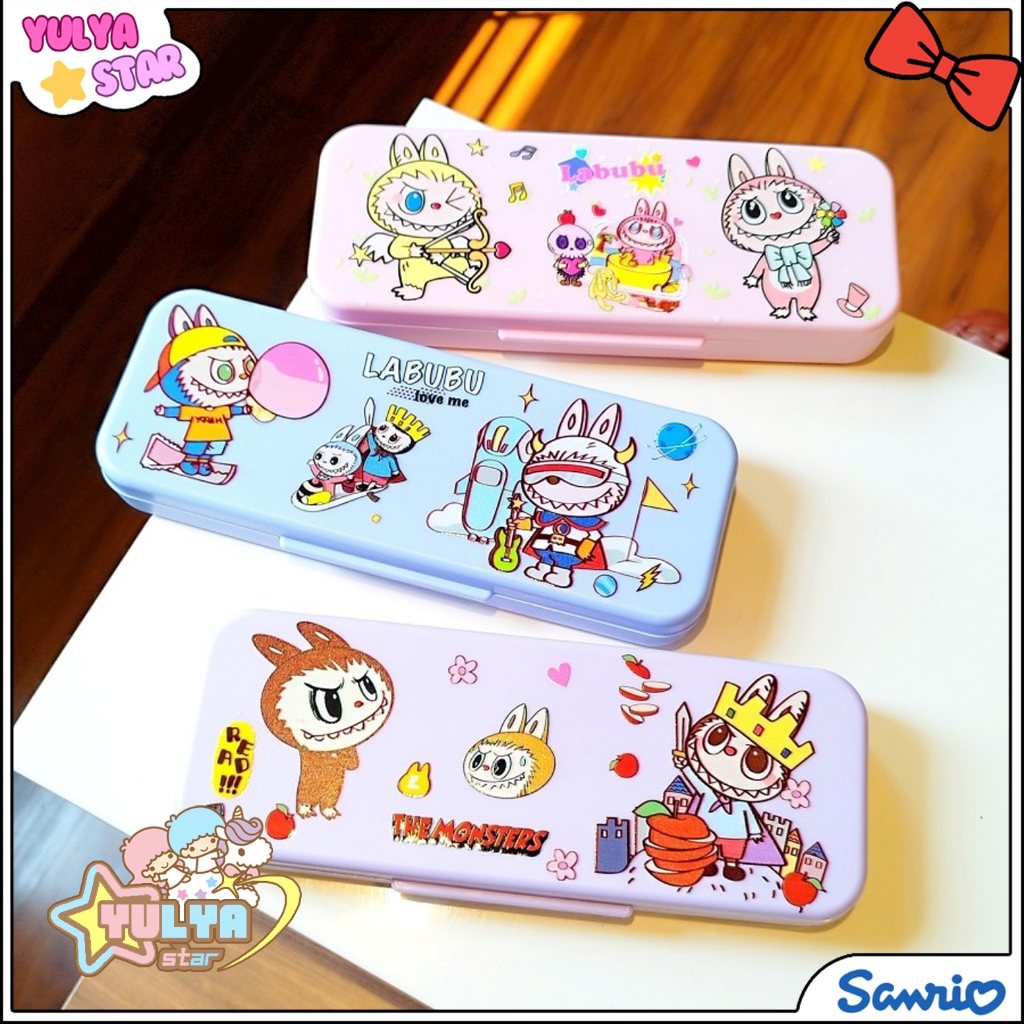 Cute Labubu pencil box / cute pencil box with Labubu motif | Shopee ...