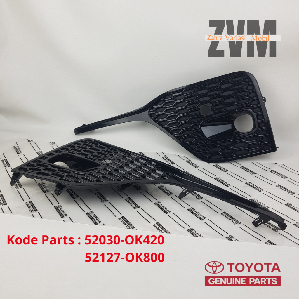Toyota Cover Foglamp Original Toyota Fortuner VRZ GR 2021-2024 PARTS ...