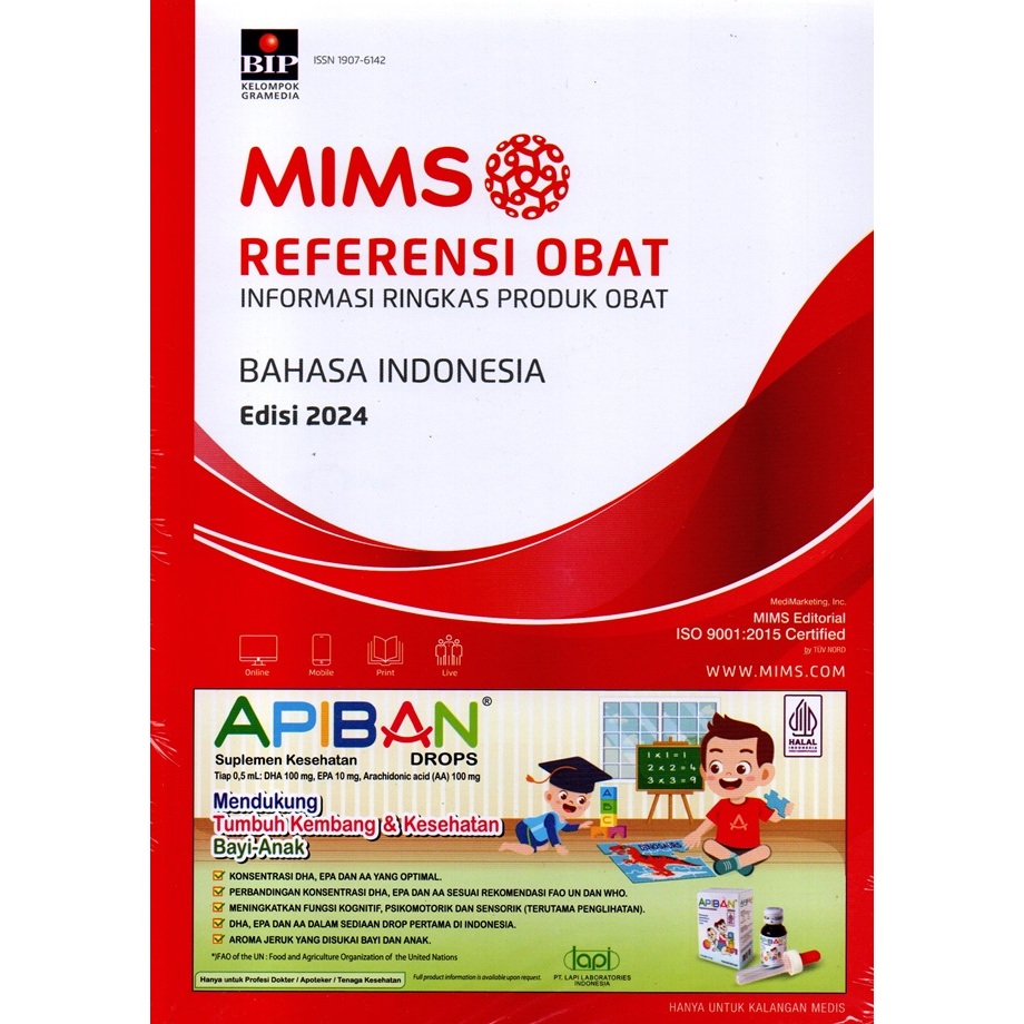 Original MIMS REFERENCE INDONESIAN LANGUAGE MEDICINE 2024 EDITION ...