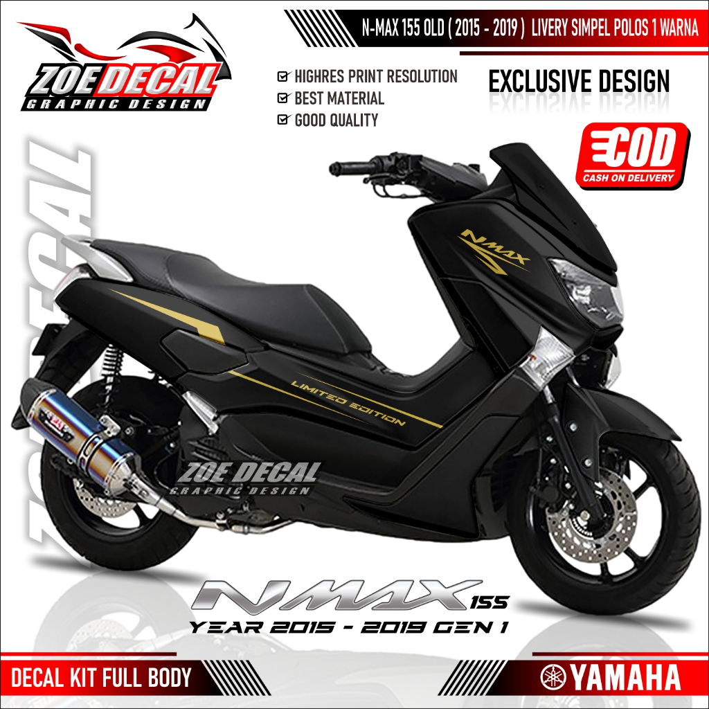 Terbaru Decal FULL BODY New NMAX 155 OLD/N MAX GEN 1 Motif/Livery ...