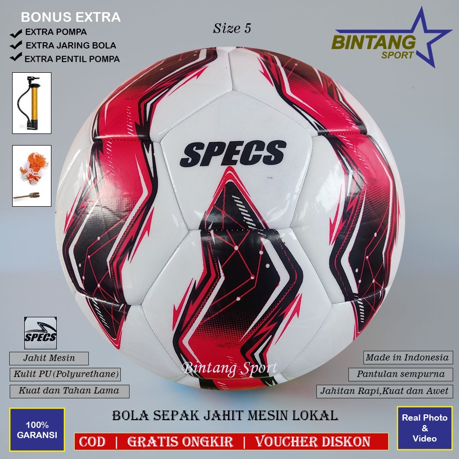 LOKAL MESIN Soccer Ball Size 5 Specs Rhizo Sewing Model Local Machine ...