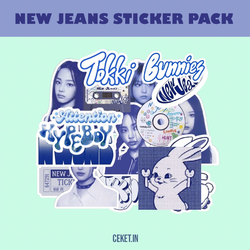New Jeans Sticker Pack A6 (17pcs) | Shopee Philippines