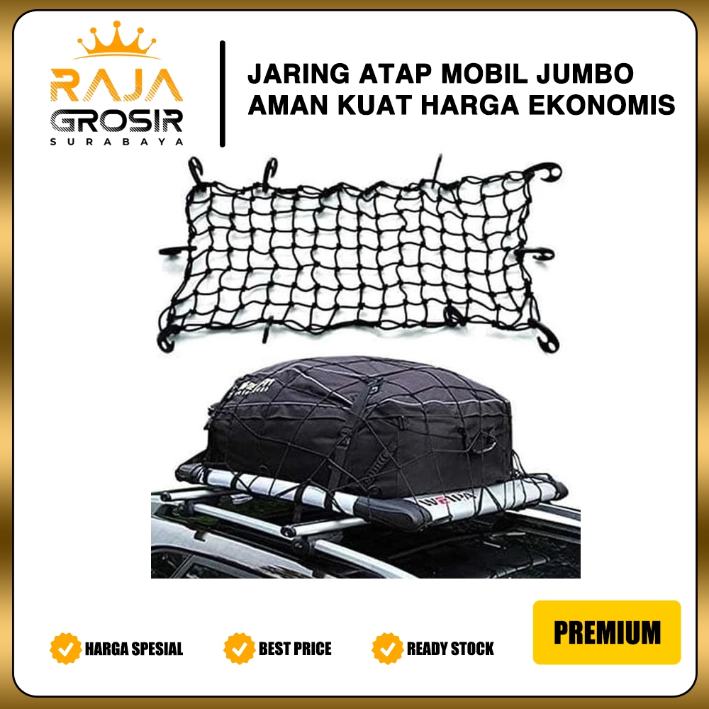 Car ROOF NET / ROOF Cargonet / Car ROOF rope ROOF RACK Raja Grosir ...