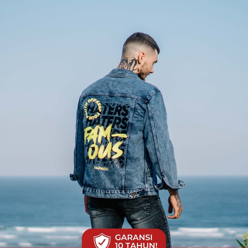 Papago JEANS JACKET FAMOUS MEN'S DENIM JACKET CODE Q3L5 | Shopee ...