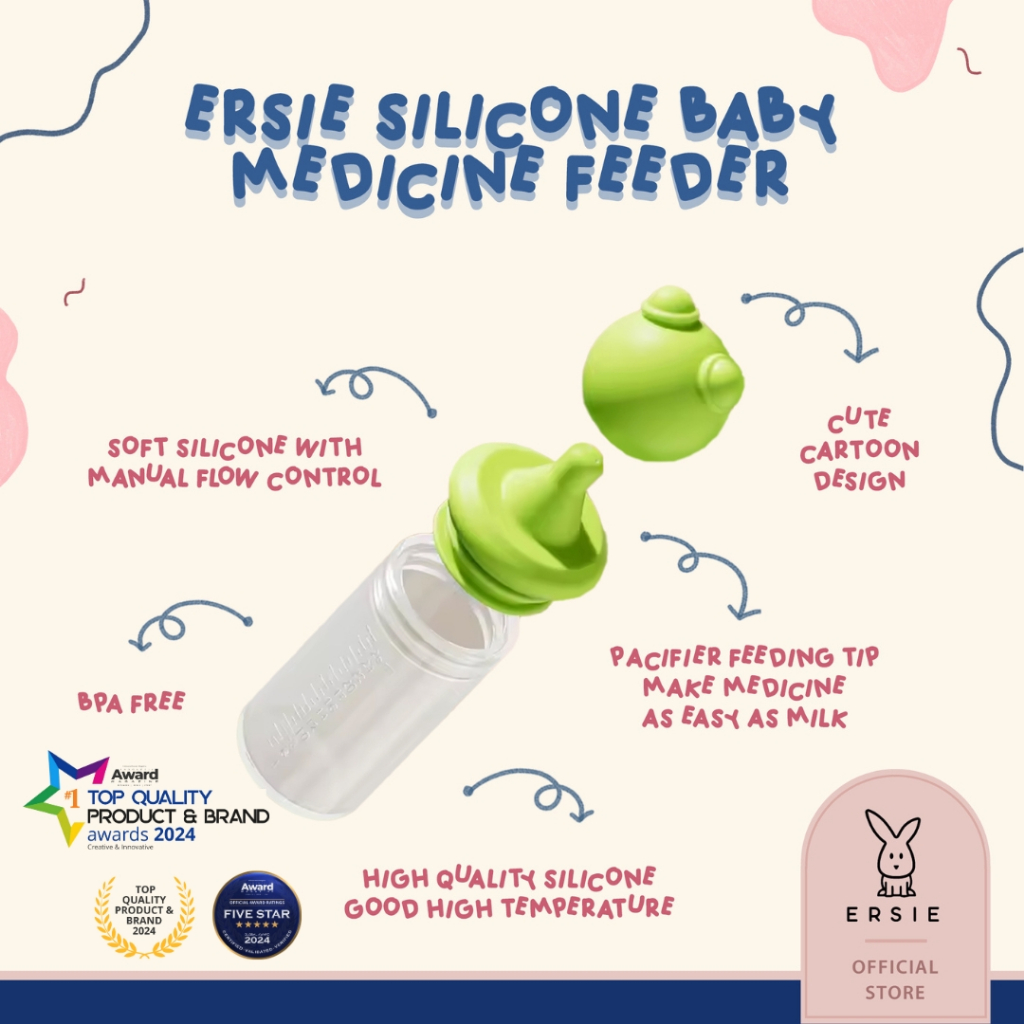 Ersie Silicone Baby Medicine Feeder | Pipette Drops Of Milk Or Vitamins ...