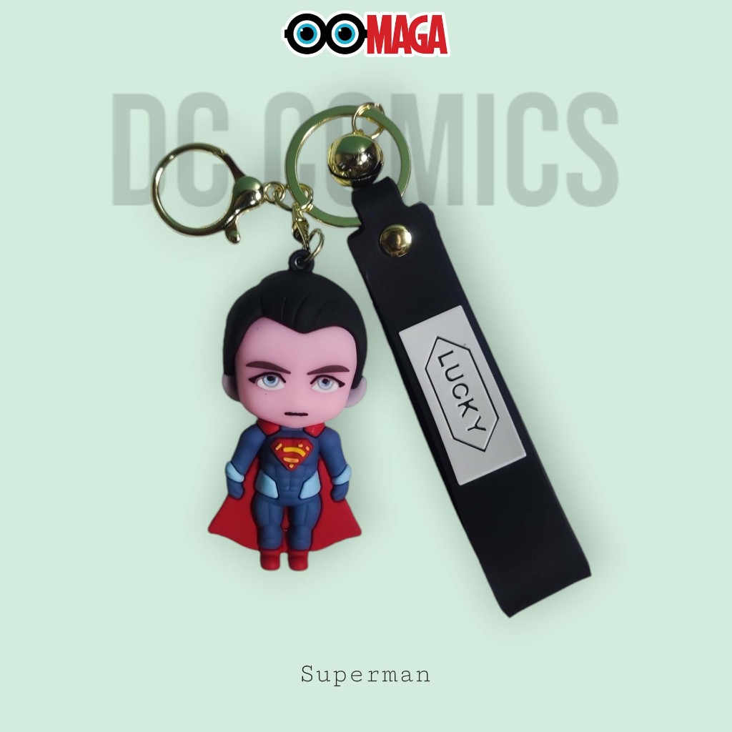 GANTUNGAN Dc Universe Keychain / Keychain - 3D Superhero DC Superman ...