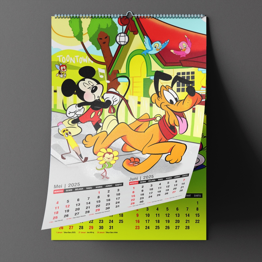 Mickey Mouse Wall Calendar 2025 (preorder) | Shopee Philippines