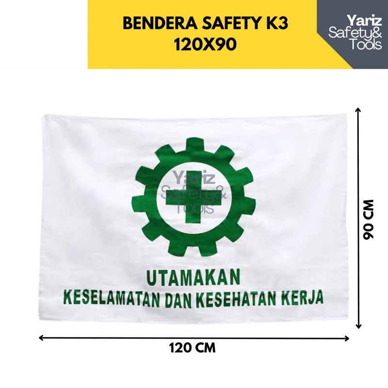 VARIZ - Safety Flag 90X120 / K3 Flag for Occupational Safety and Health ...