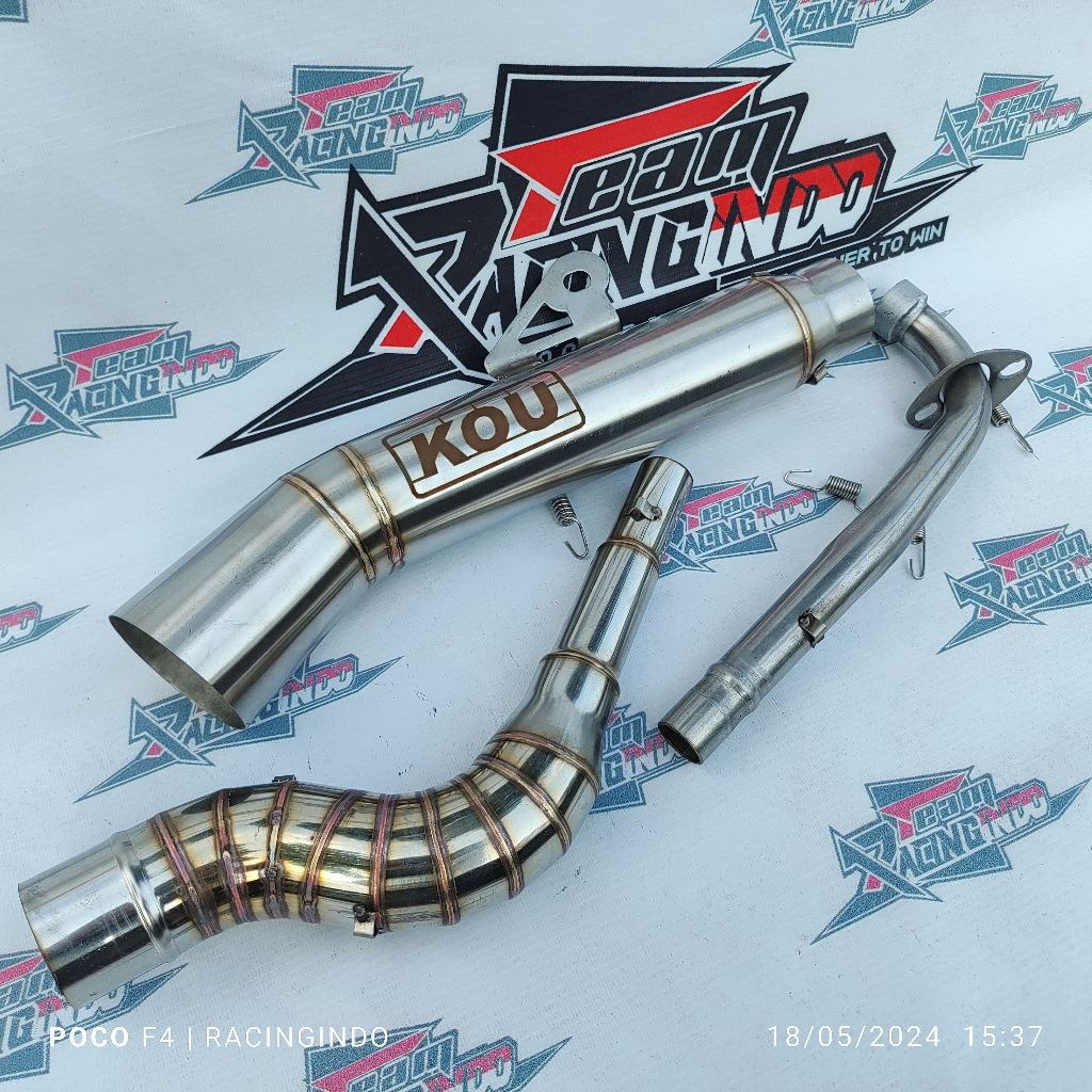 Pipe canister big elbow kou mahacai super open xrm 125 ego rs 125 rusi ...