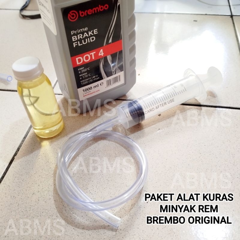 Original BREMBO DOT 4 BRAKE OIL Drain Tool MOTORCYCLE BRAKE MASTER ...