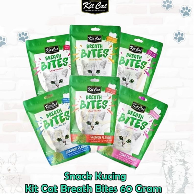 Kit Cat Breath Bites KitCat Snack Cat Oral Teeth Cleaning Snacks All ...