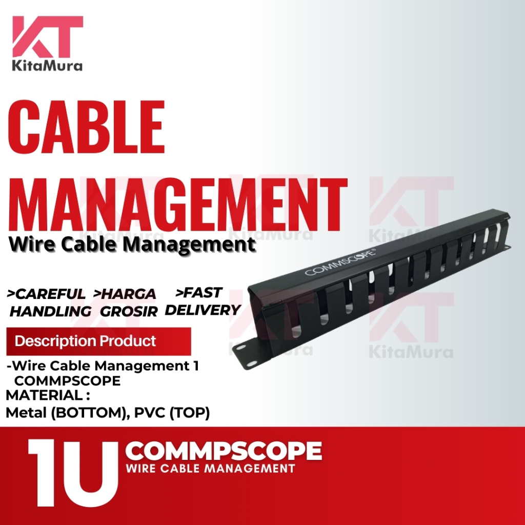 Wire Management, Cable Management Rack Server 1U Horizontal | Shopee ...