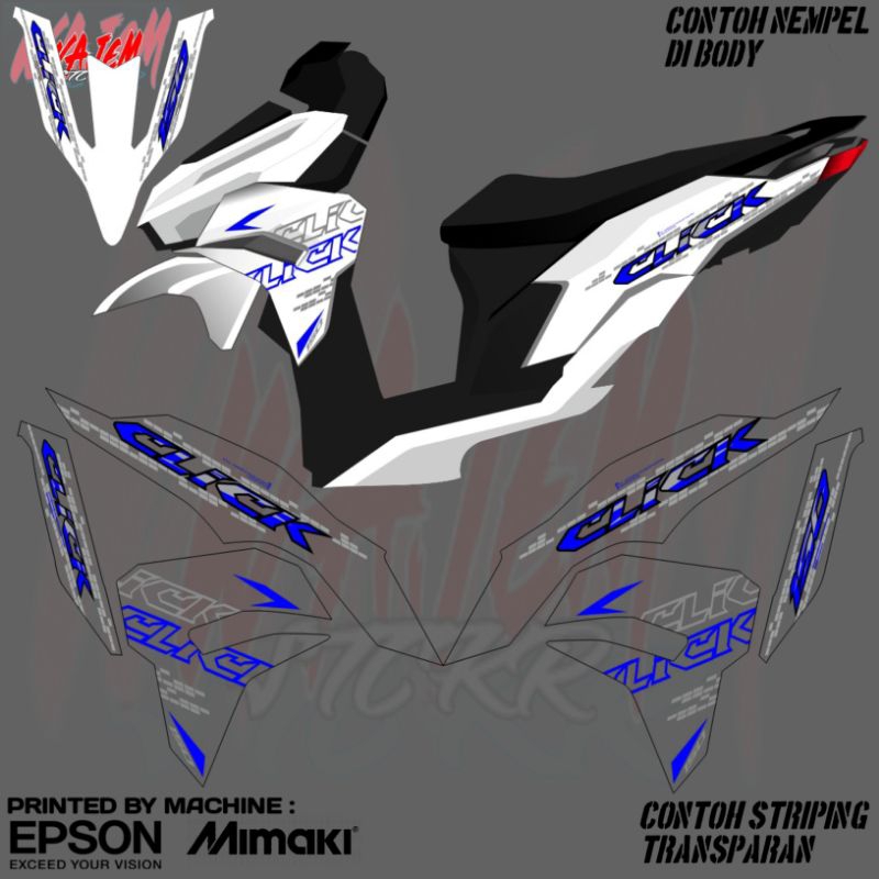 Transparent STRIPING VARIO 125 NEW GEN 2 2023 VARIO 125 V3 CLICK 125 ...