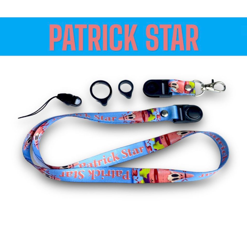 GANTUNGAN HP Patrick STAR Lanyard Iron Hook Cell Phone Hanger | Shopee ...