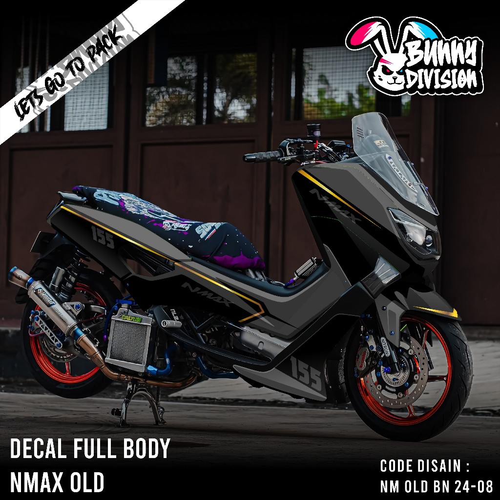 Decal Sticker Yamaha Nmax Old 2016 2017 2018 2019 Full Body Full Block ...