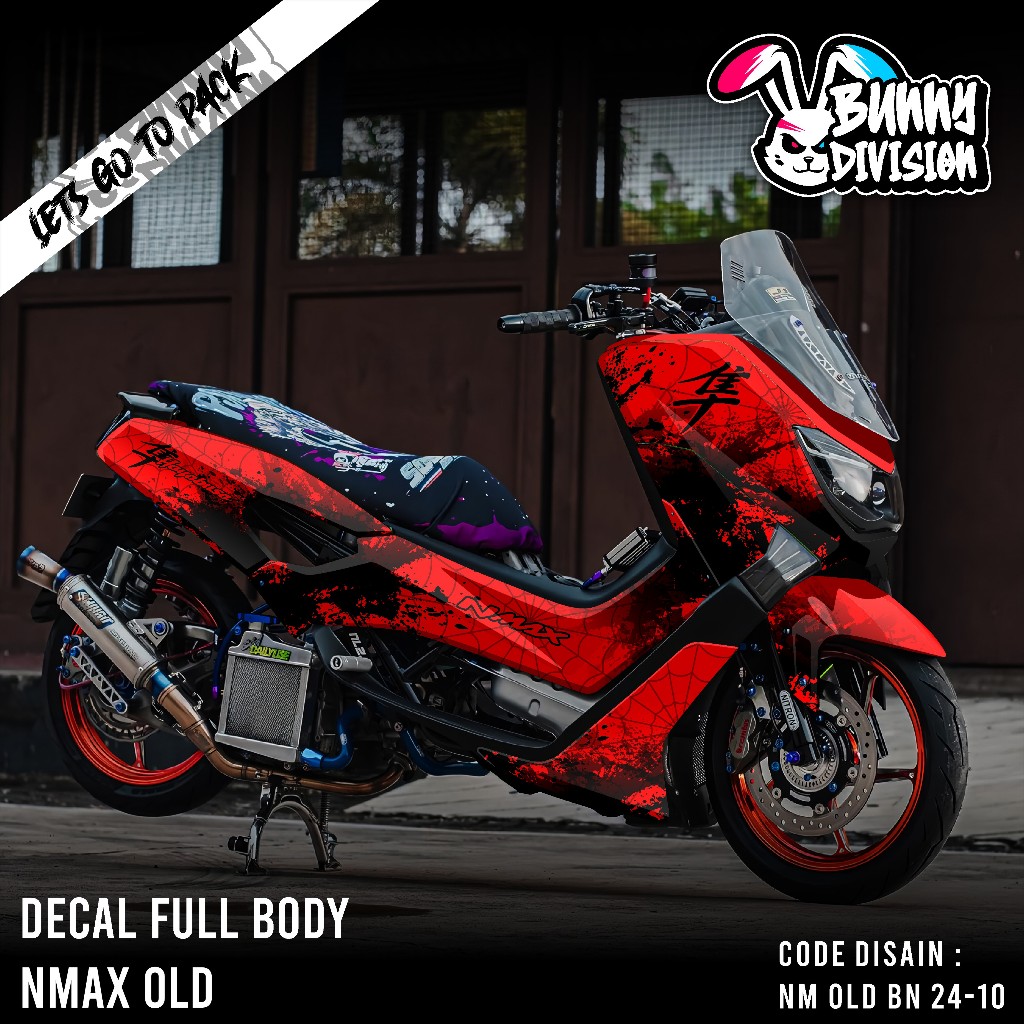 Decal Sticker Yamaha Nmax Old 2016 2017 2018 2019 Full Body Full Block ...