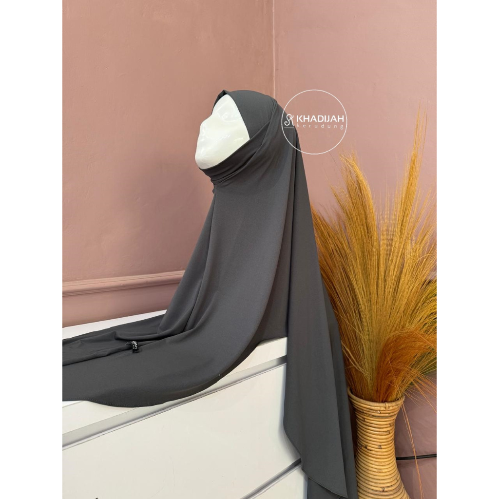 French Chin Khimar Instant Khimar Without veil Premium Jersey Material ...