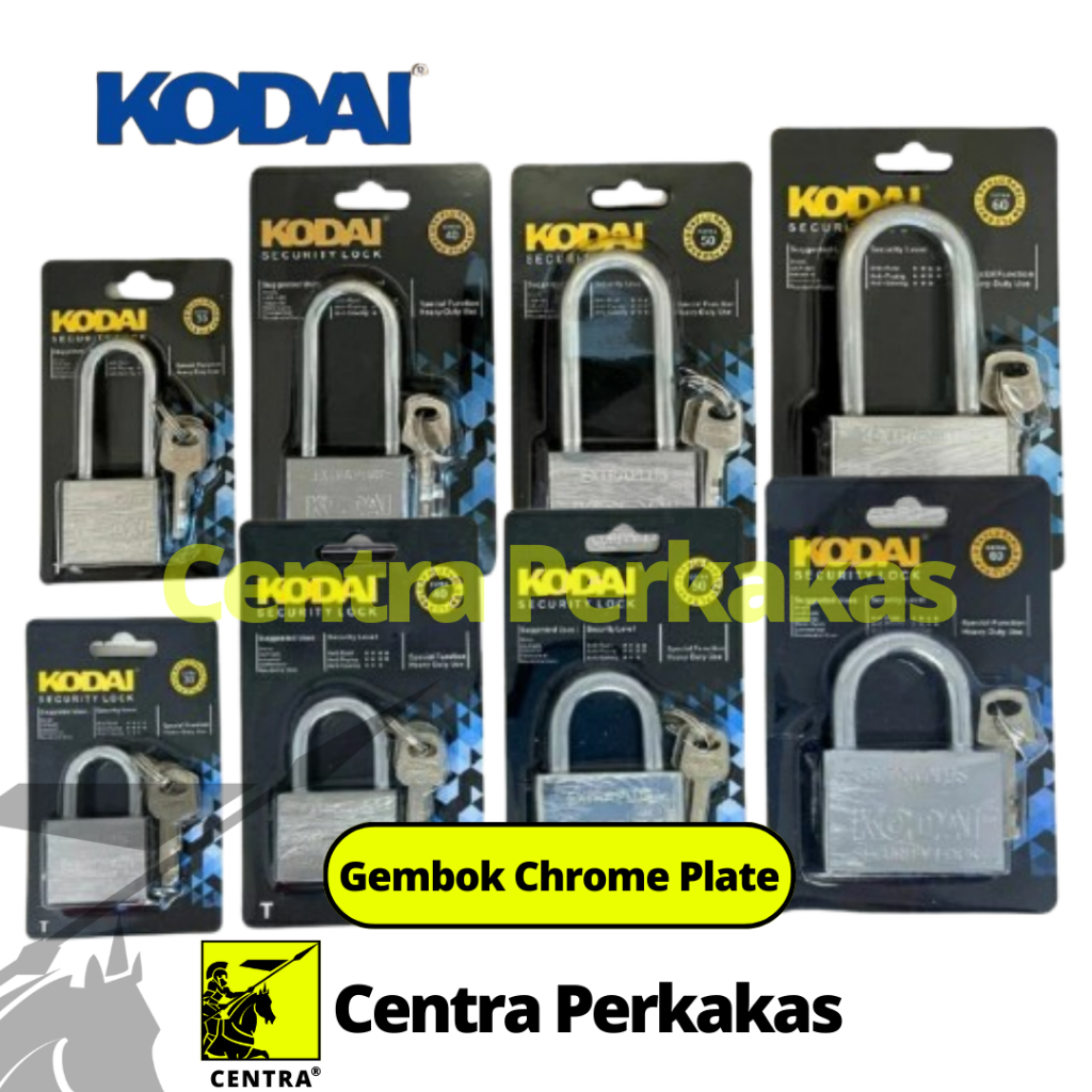 Kodai Chrome Padlock (3 Keys) | Shopee Philippines