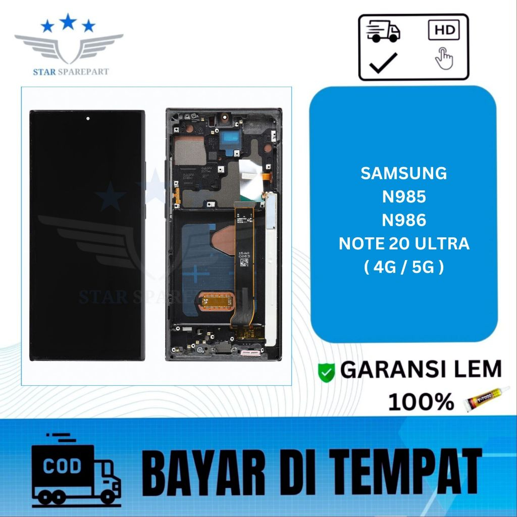 SAMSUNG N985 / N986 / NOTE 20 ULTRA 4G / 5G LCD TOUCHSCREEN | Shopee ...