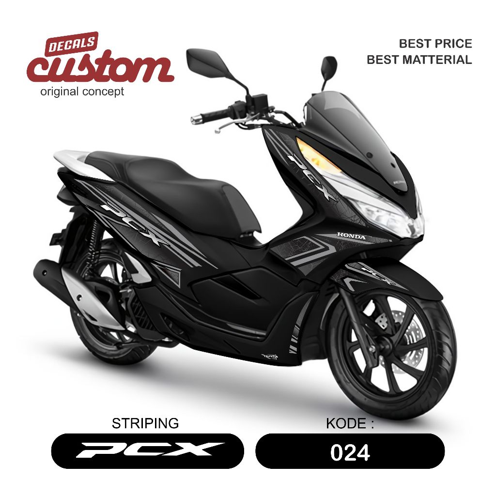 Honda pcx 150 body striping sticker pcx 150 striping decal pcx hoda ...
