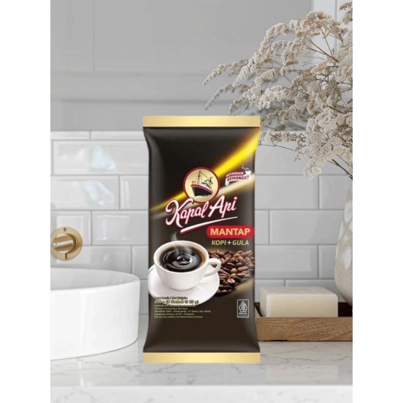 Kapal Api Ground Coffee + Great Sugar 8X25g | Shopee Philippines