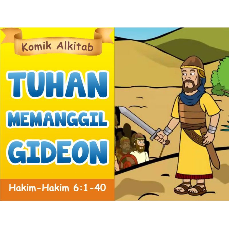 Comic Bible Stories Children GOD CALLING GIDEON | Shopee Philippines