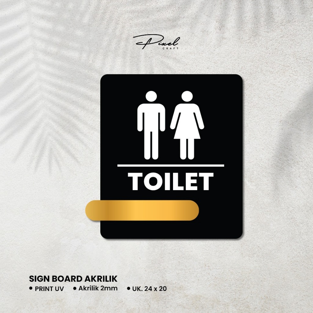 Custom Acrylic Wall Mounted Toilet Sign / Office / Cafe - UK. 24 x 20 ...