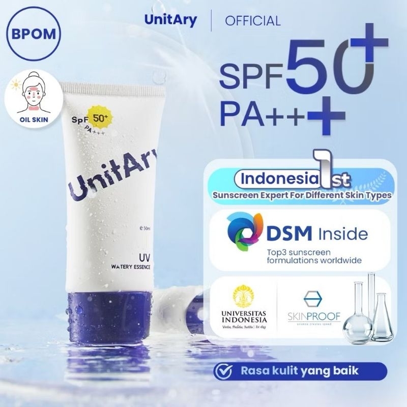 Unity Watery Essence Oil Control Sunscreen for Oily Skin SPF 50+ PA ...