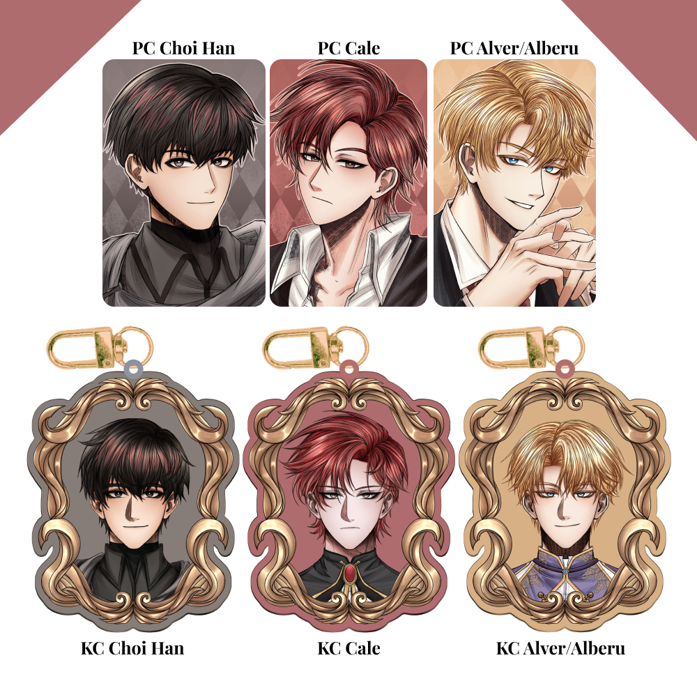 Lout of the Count's Family Photocard & Keychain (LCF Cale, Choi Han ...