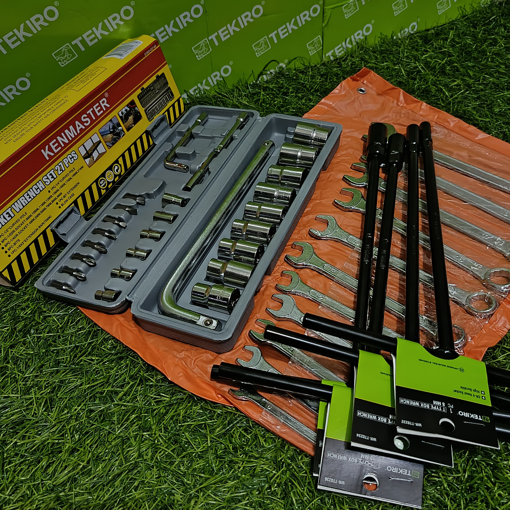 Package OF 3 Pcs TEKIRO T Wrench Set 8 10 12 14Mm / Shock Wrench Set 27 ...