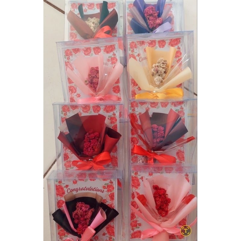 Mini souvenir bouquet with mica box ll mikall flower hamper Mica mini ...