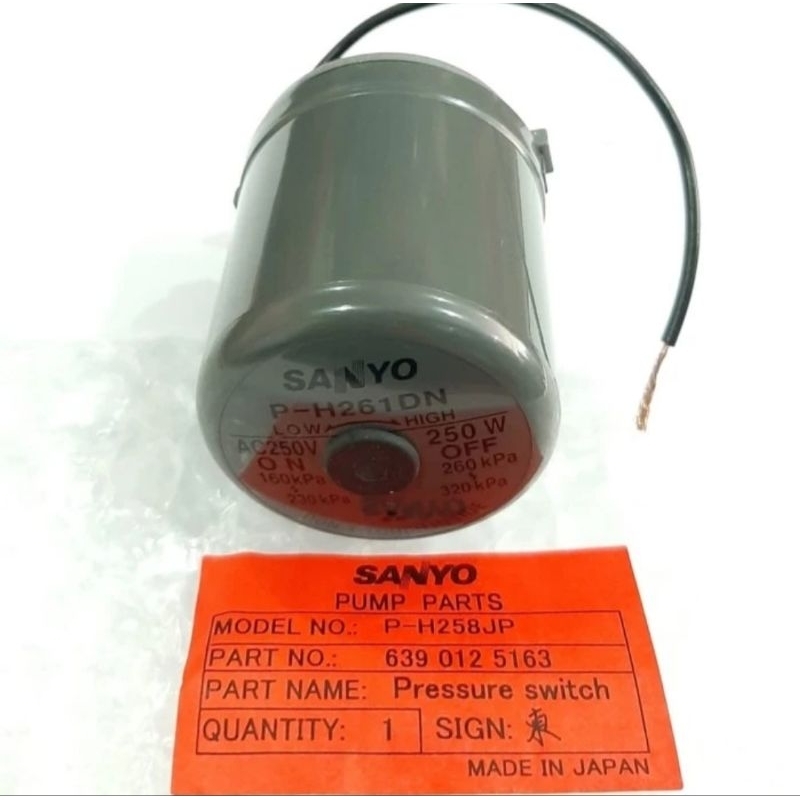 Automatic Pump Sanyo PH 258JP Sanyo 250watt Original Made in Japan ...