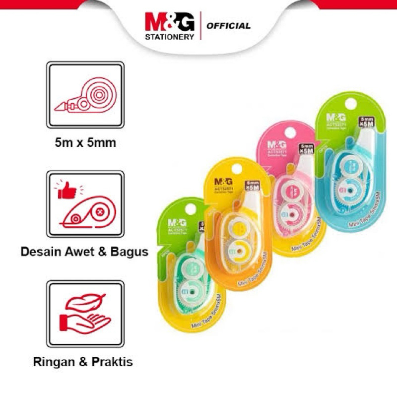 Miniso x M&G Stationery Mini Correction Tape 5Mx5mm / type x small ...