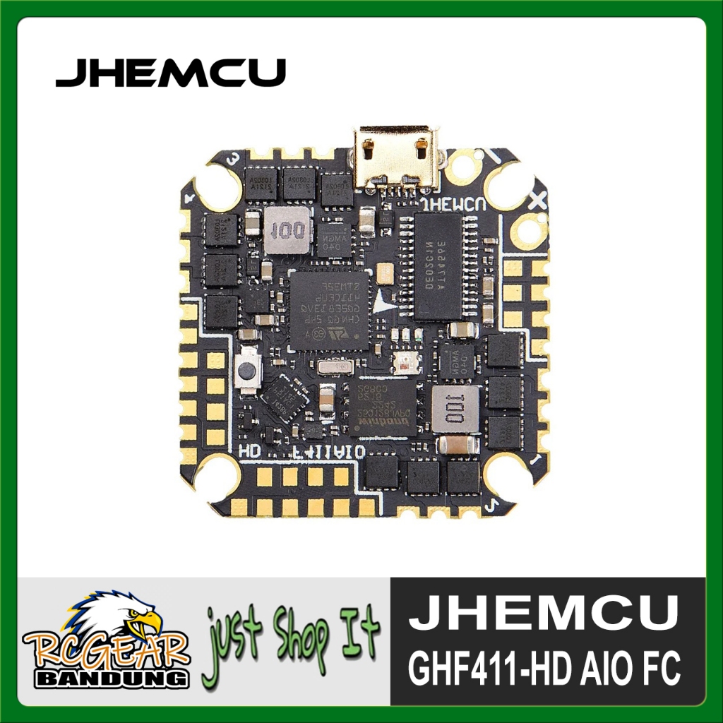 Jhemcu GHF411-HD AIO F4 FLIGHT CONTROLLER 40A BLUEJAY 3-6S 25.5x25.5mm ...