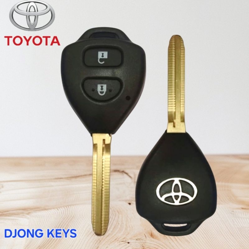 TOMBOL Good quality Toyota 2 button innova yaris vios fortuner key ...