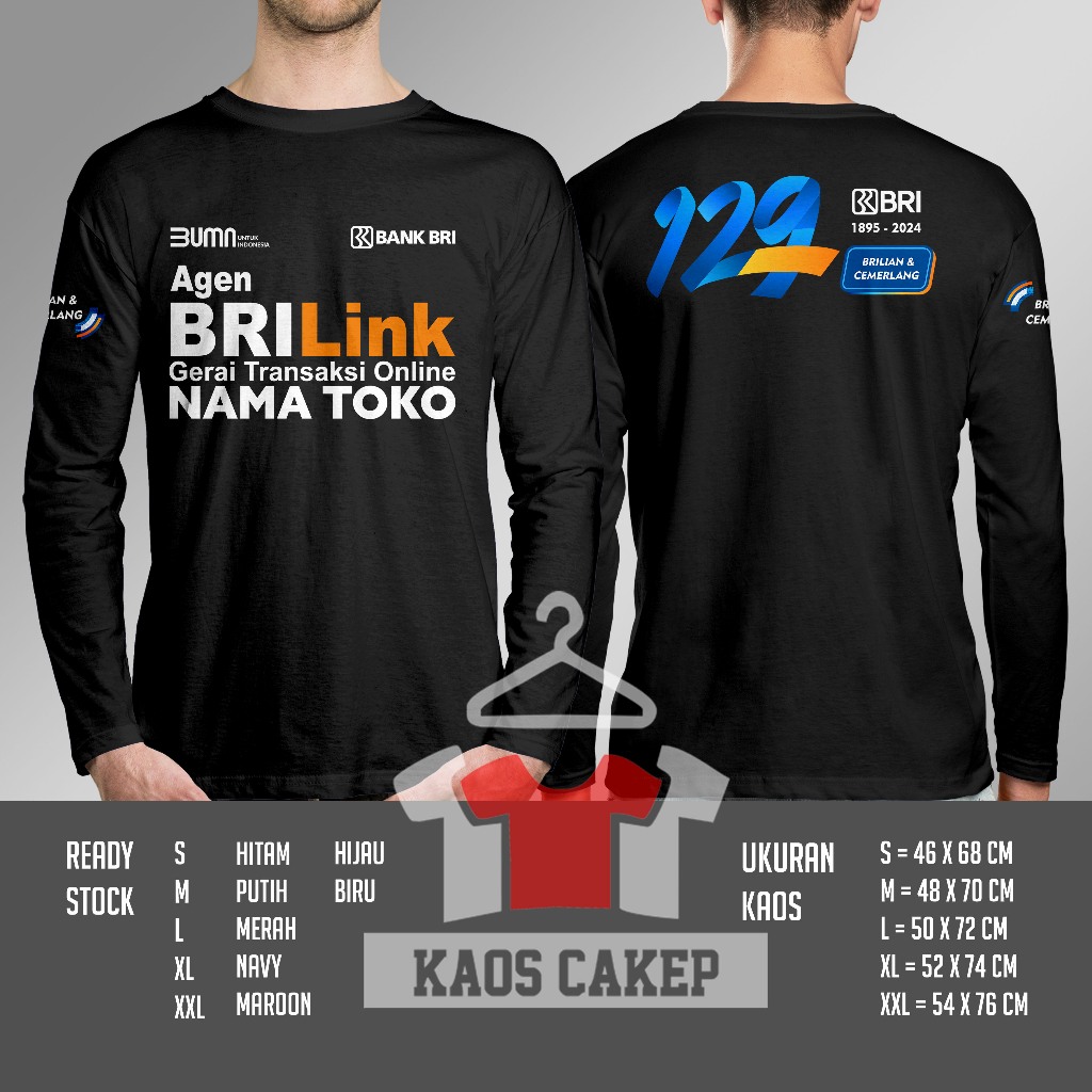 Brilink T-shirt Full Pacth Anniversary BRI 129 BRILian Free Store Name ...