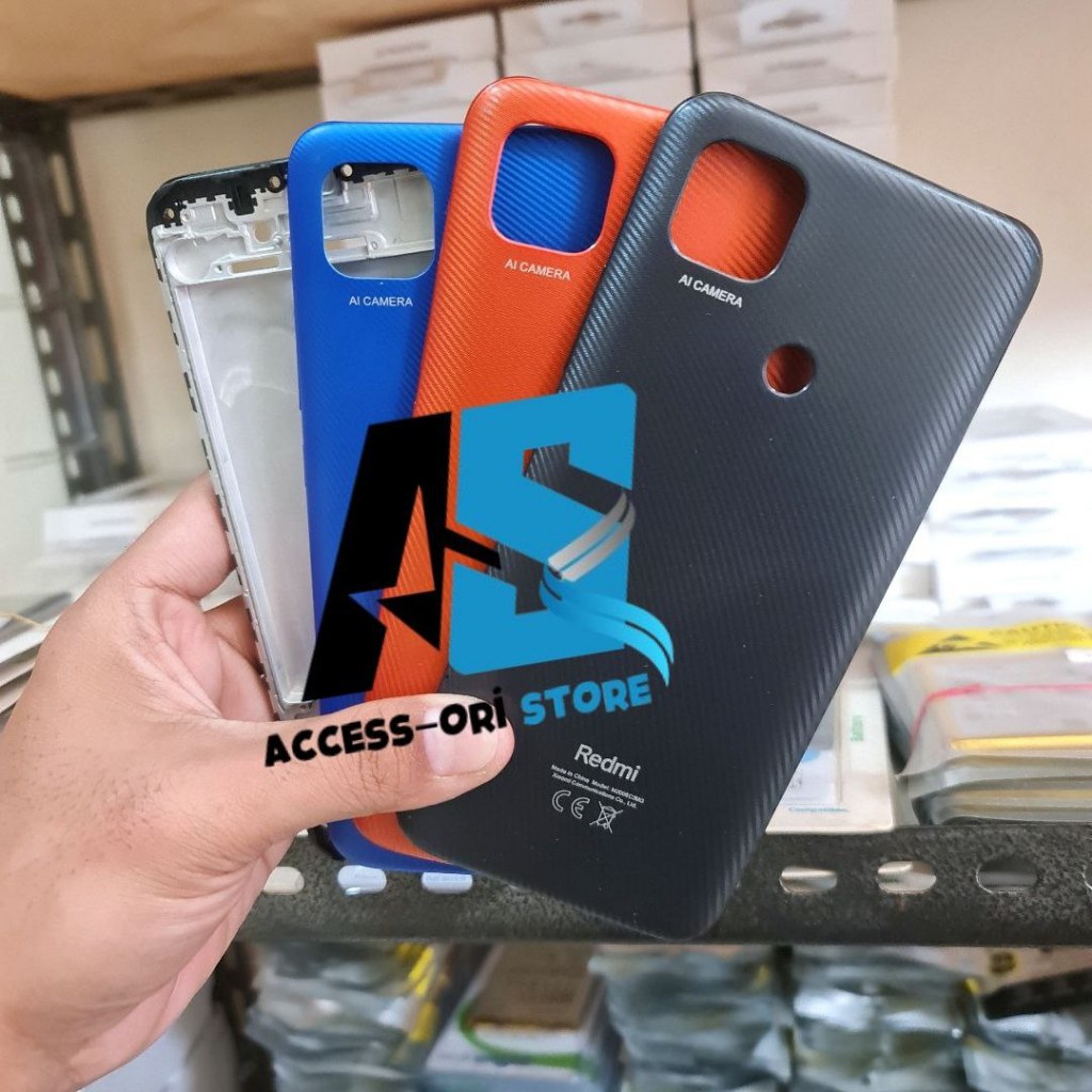 HP Xiaomi Redmi 9C Backdoor Fullset Housing Casing + Bekdor LCD Frame ...