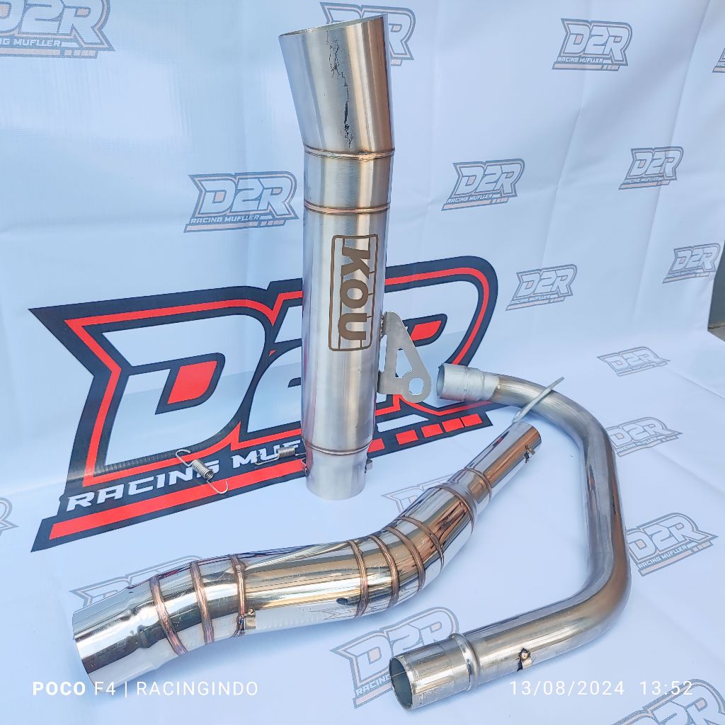 Kou Mahachai Canister open pipe 51mm for Tmx 125 155 Rusi tc 125 155 ...