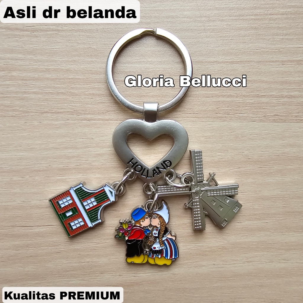 GANTUNGAN Holland amsterdam keychain souvenir souvenir from the ...