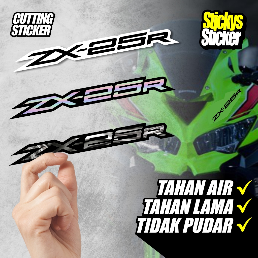 Zx25r logo sticker cutting sticker KAWASAKI ZX-25R 6 color choices and ...