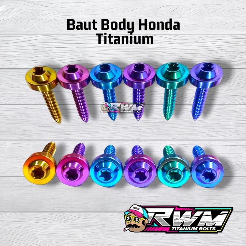 Original Honda Titanium Grade 5 Rough Body Bolts Titanium Bolts ...