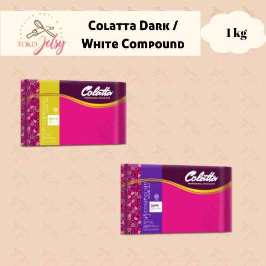 PUTIH COLATTA WHITE & DARK COMPOUND / WHITE CHOCOLATE & DARK STICKS 1kg ...