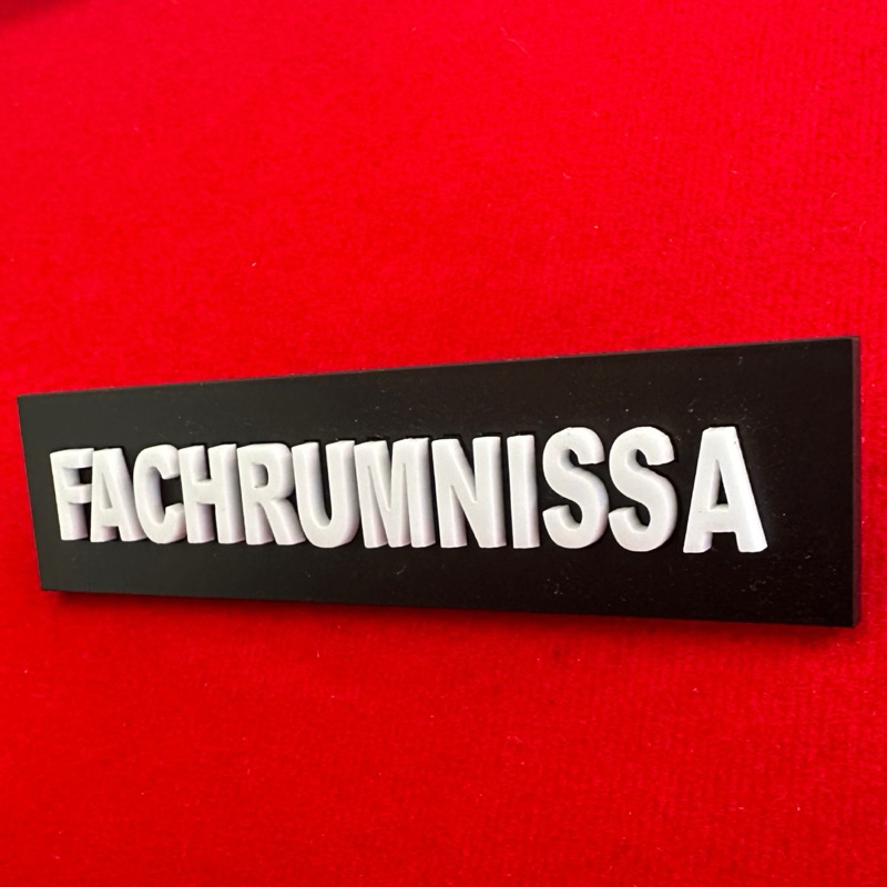 Brevet Pin Latest Embossed Nameplate / Chest Name Tag Request Pns Asn ...